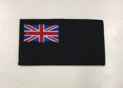 Black Union Jack Flag Colour Zap Number & Blood Group Badge, Military Patch | eBay UK
