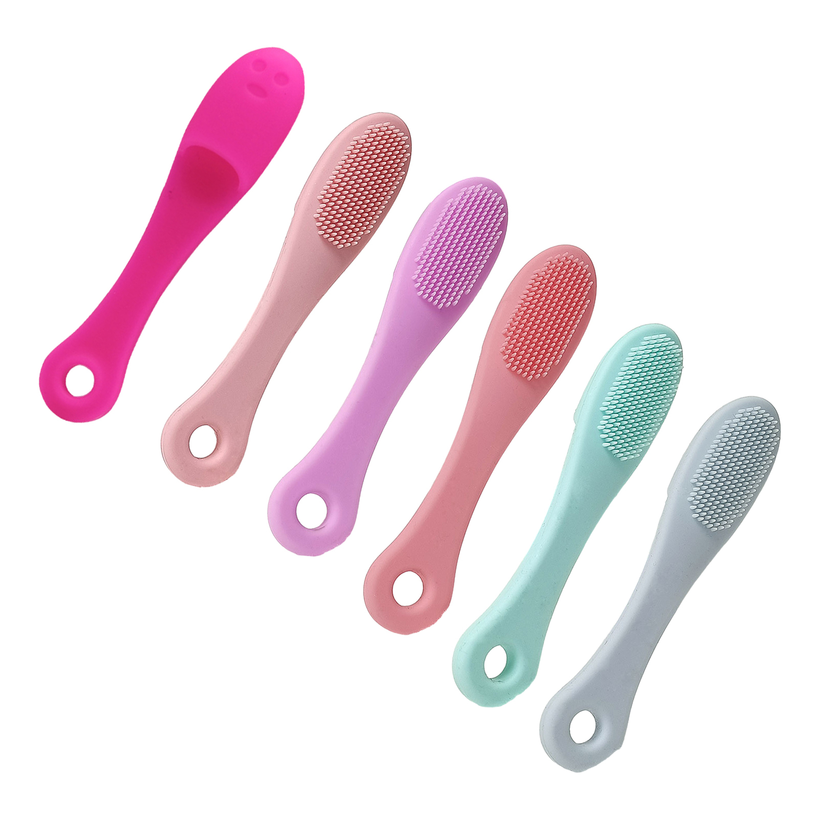 Finger Scrubber Manual Facial Cleansing Brush Exfoliating Silicone | eBay