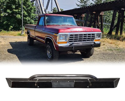 1964-1979 Ford F100 F150 F250 Front Steel Bumper RAW STEEL w/ Plate ...