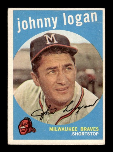 1959 Topps Baseball #225 Johnny Logan Milwaukee Braves | eBay
