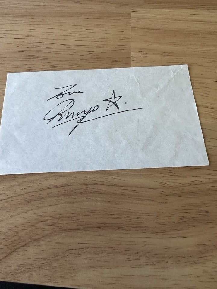 Ringo Starr Signed Card | eBay