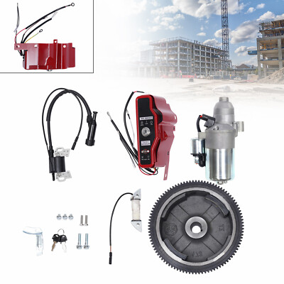 GX240 GX270 Electric Start Kit Starter Motor for Honda Flywheel Switch ...