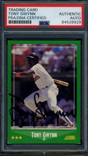 Tony Gwynn PSA DNA Coa Signed 1988 Score Autograph | eBay
