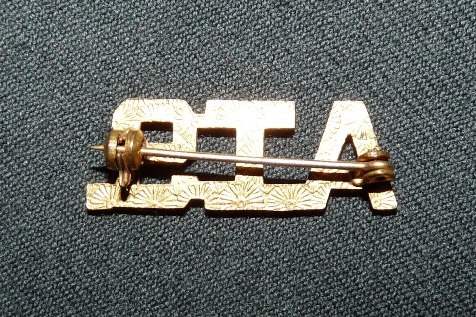 WW2 US Army Transportation Service (ATS) Brass Pinback Collar Insignia ...