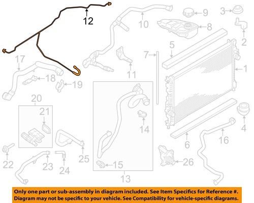 FORD OEM 13-22 Escape Cooling Radiator Components-Return Hose ...