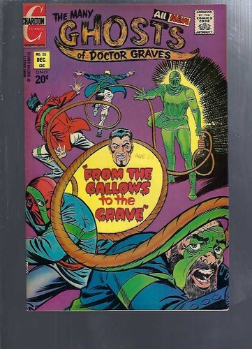 THE MANY GHOSTS OF DR GRAVES 35 - VF - 1967 SERIES - CHARLTON HORROR ...
