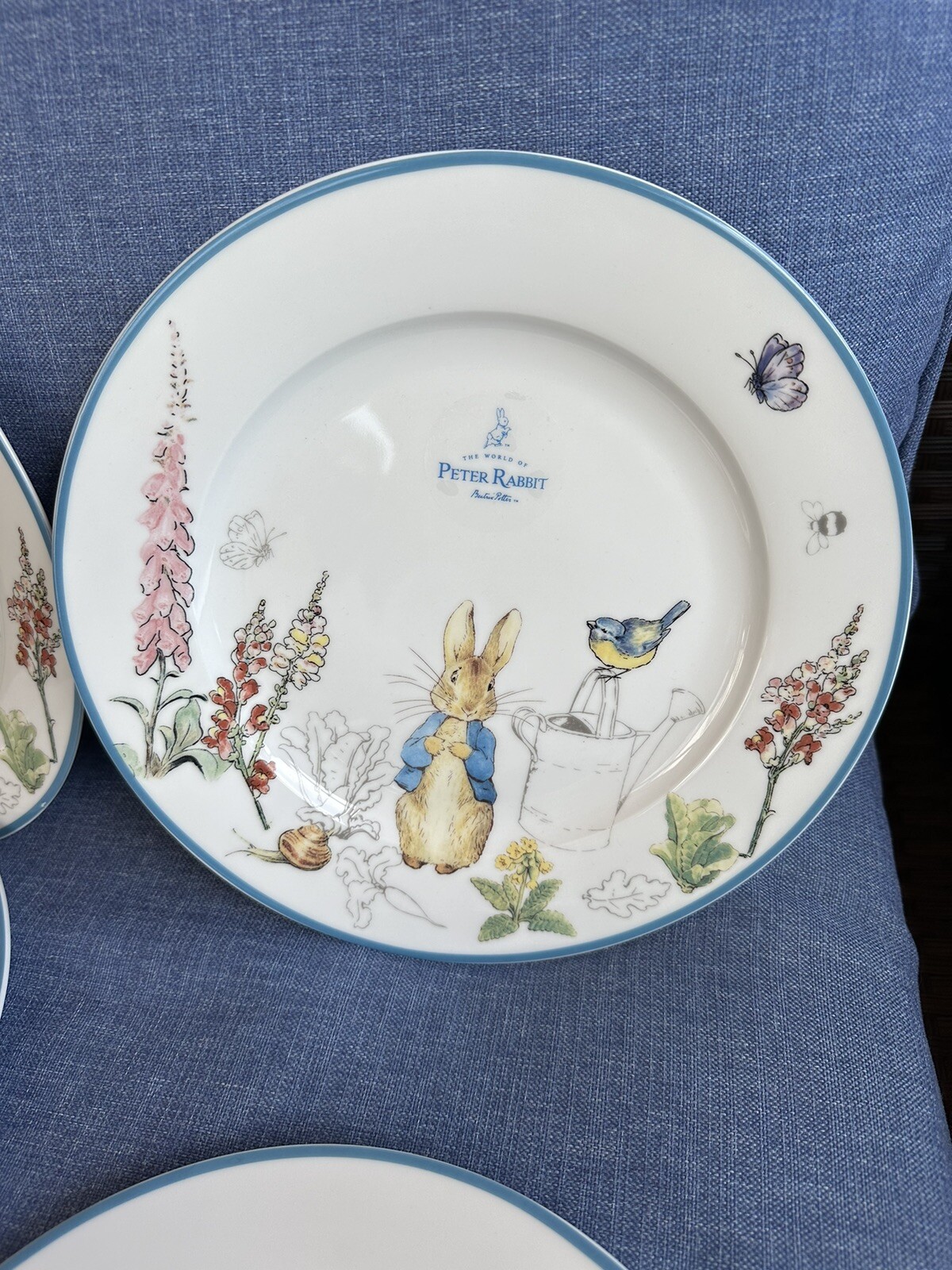 2022 Beatrix Potter Peter Rabbit Easter Garden Bunny Dinner Plates 10.5 ...