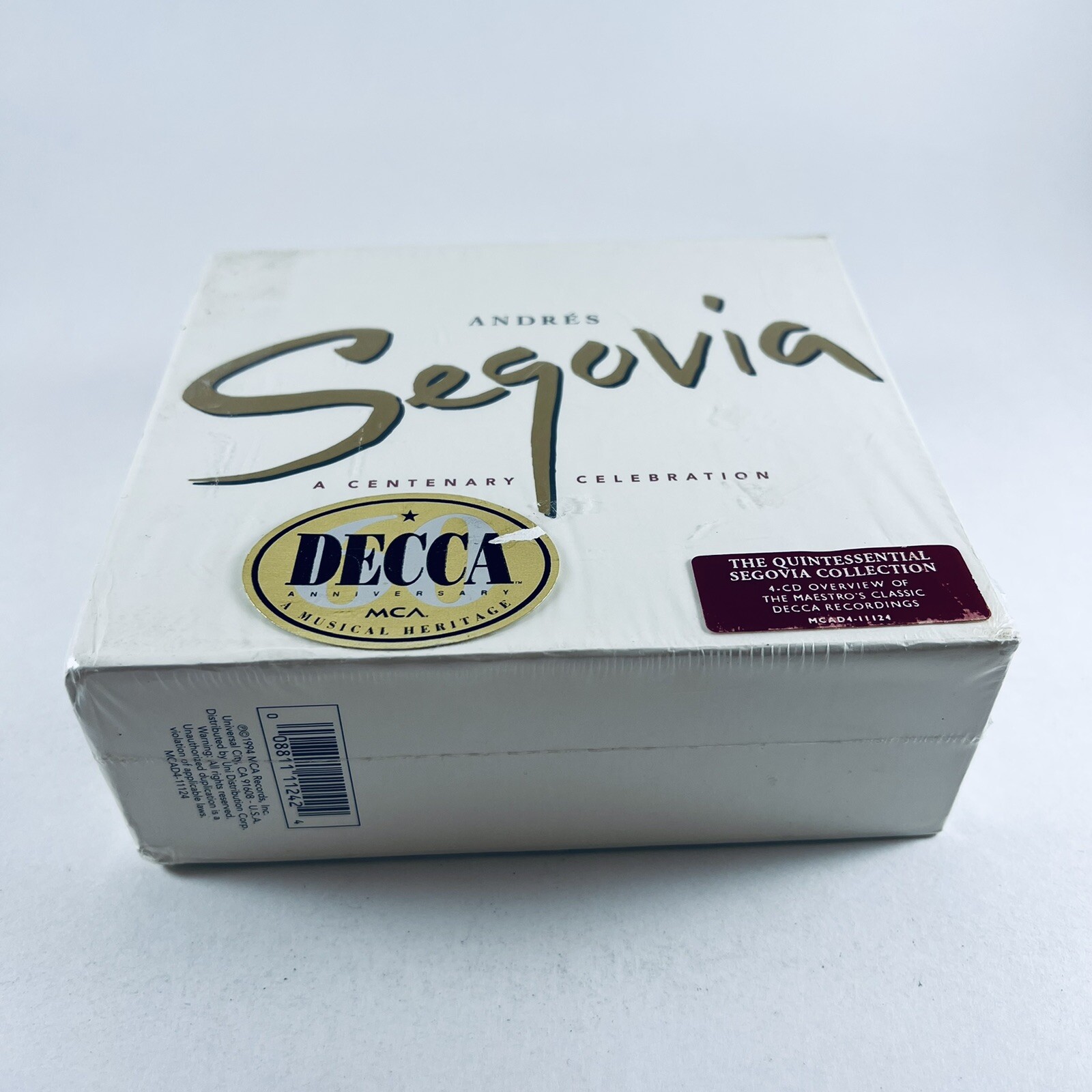 Andr s Segovia: A Centenary Celebration (CD, Sep-1994, 4 Discs, MCA ...