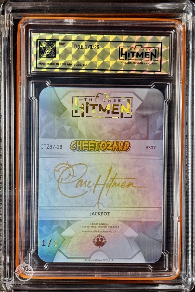 2025 Case Hitmen Cheetozard #307 1/1 Jackpot with Case Charizard ...