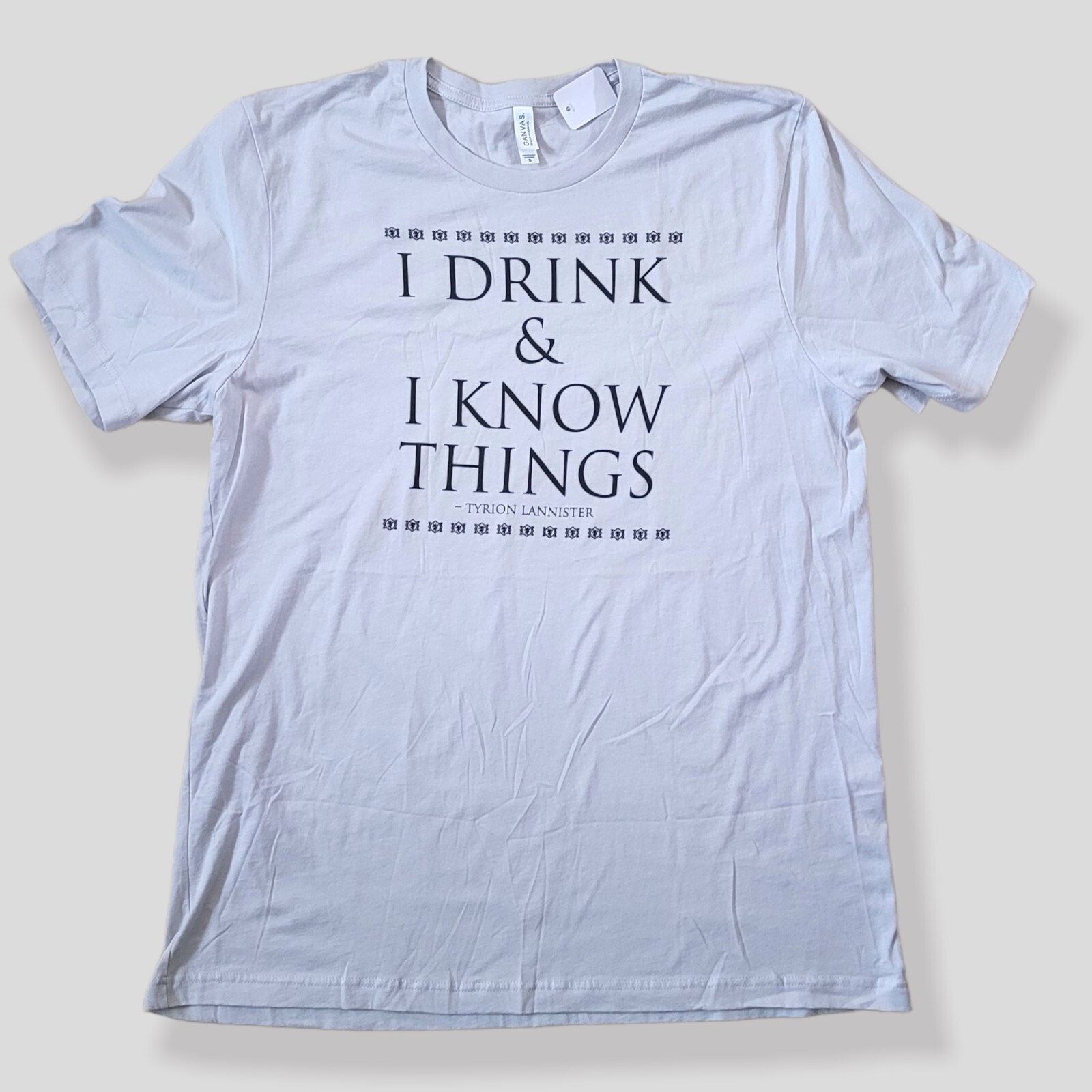 Mens Game of Thrones I Drink And I Know Things T-Shirt Tyrion Tee Shirt ...