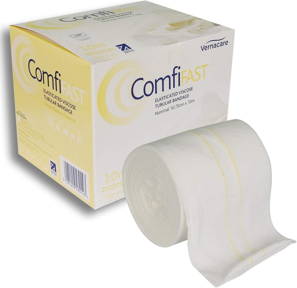 Elastic Tubular Bandage - Yellow 10.75cm for Large Limbs - 10m Roll ...