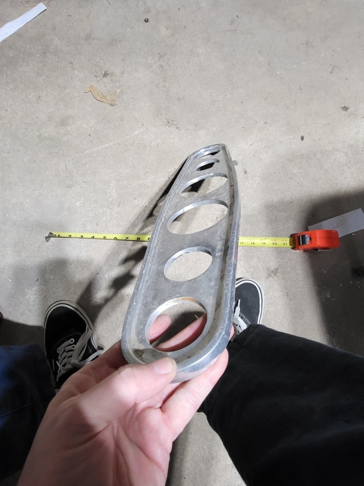 Vintage Hot Rod Cast Aluminum 6 Gauge Dash Panel Stewart Warner SCTA ...