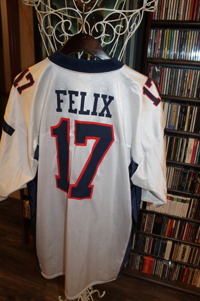 New England Patriots Felix # 17 Football Jersey NFL Reebok Mens L ...