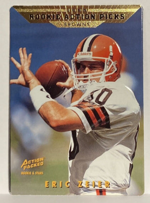 1995 Action Packed Rookies & Stars ERIC ZEIER Rookie RC Card #104 ...