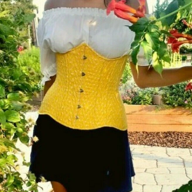 Yellow Underbust Corset