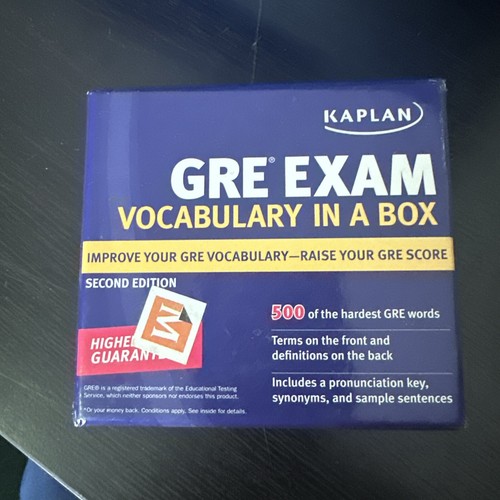 Kaplan GRE Exam Vocabulary in a Box Kaplan Cards Used 9781607140528 | eBay