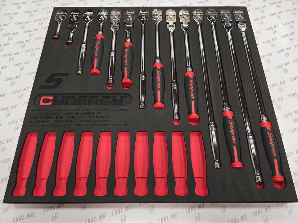 Snap-on Tools USA NEW 14pc 3/8" Drive 100 Tooth Cynergy Ratchet Master ...