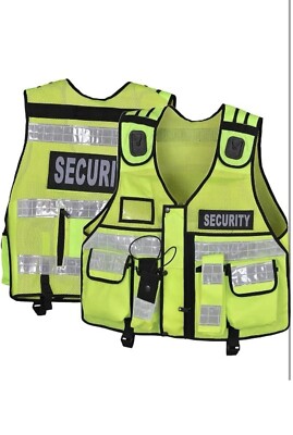 security hi viz tactical utility vest | eBay UK