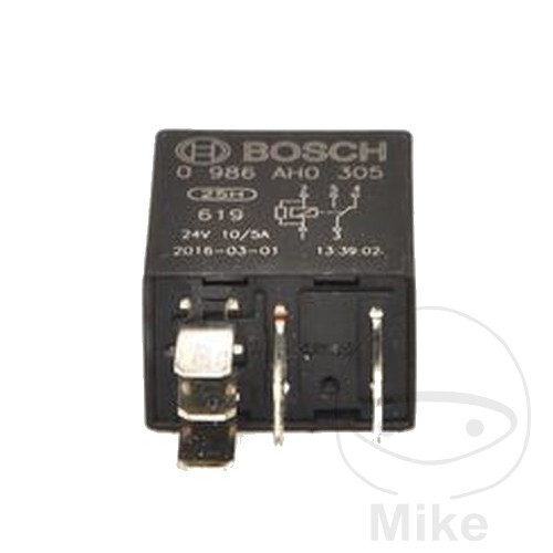 BOSCH 24V 10A 5-Pole Changeover Relay Starter Motor 0986AH0305 ...