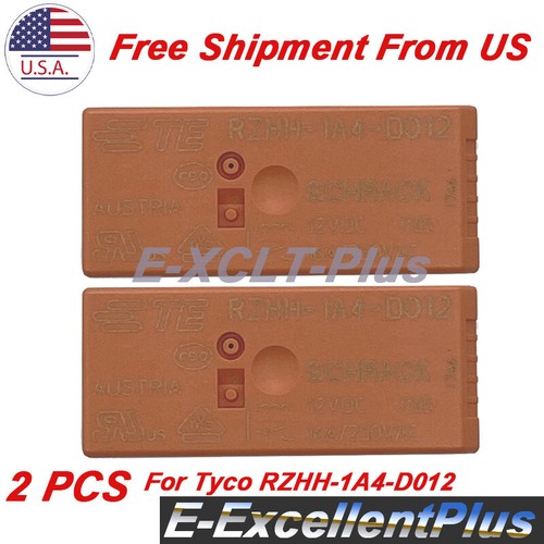 2*Power Relay 12VDC 16A 250V 6-Pin For Tyco RZHH-1A4-D012 RTD34012 RZ03 ...