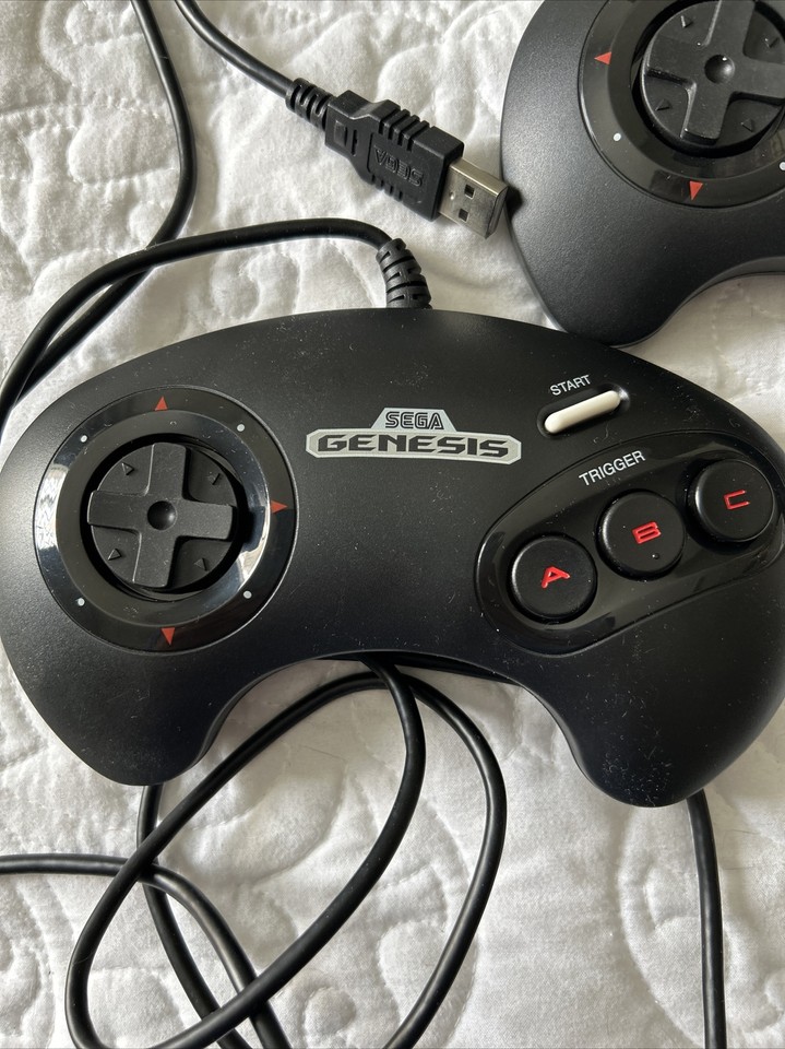 Two Sega Genesis Controller 3 Button Original Model 1650 Sega Genesis ...