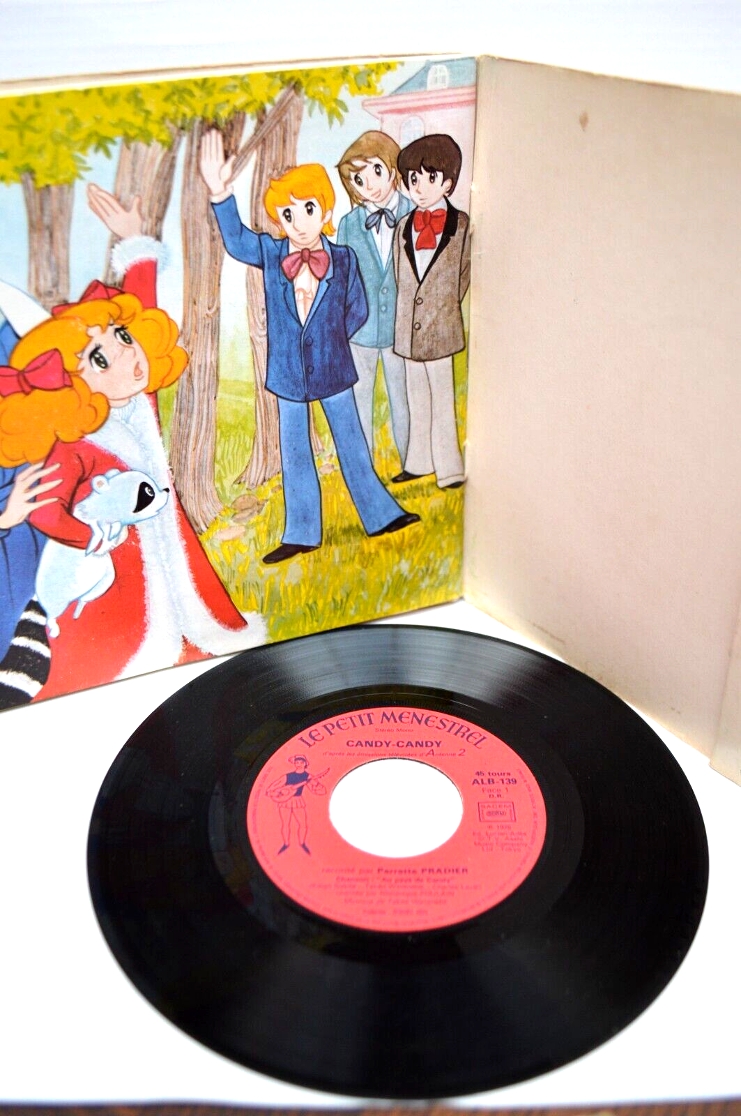 DISQUE VINTAGE 45 TOUR candy candy perrette pradier VINYLE histoire ...