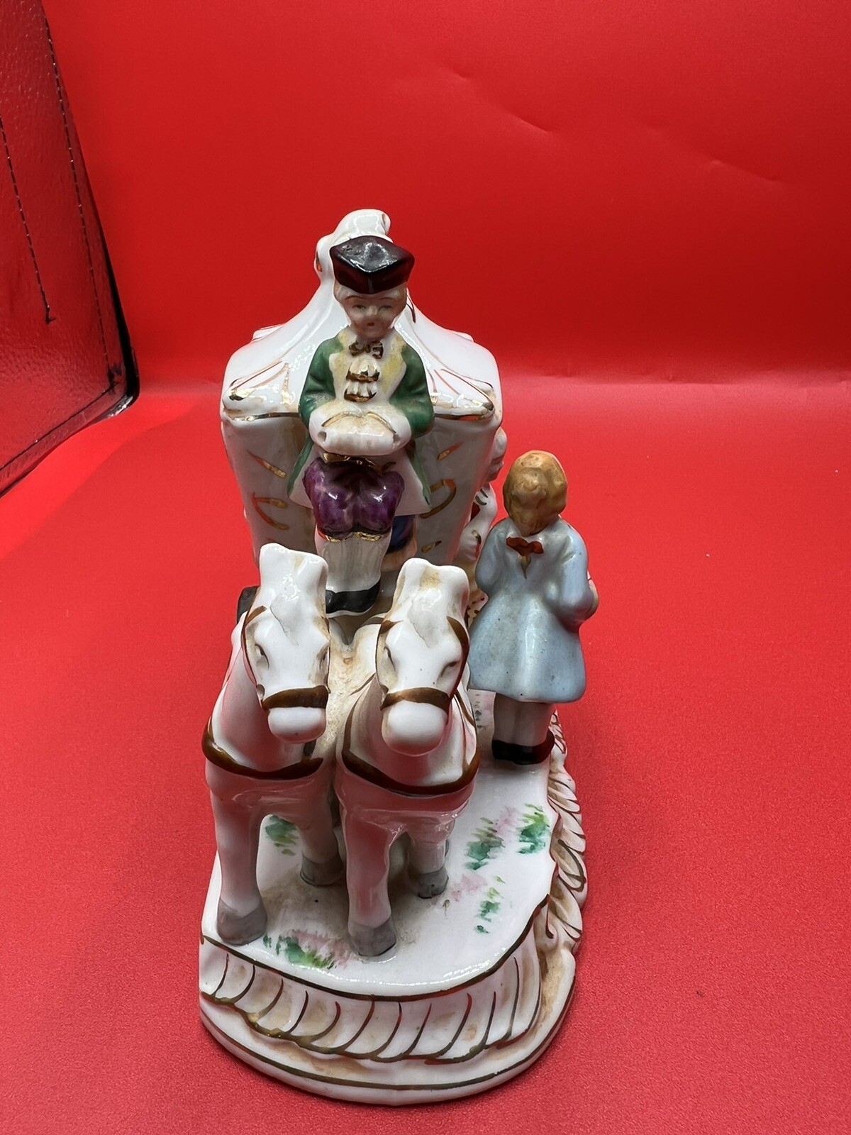 Vintage Ceramic Coach Carriage Horse Figurine Made in Occupied Japan | eBay