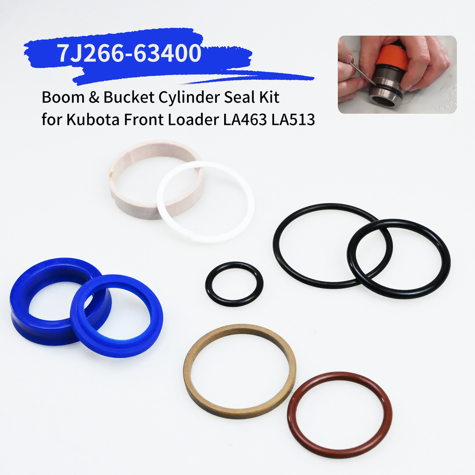 For Kubota Front Loader LA513 LA463 Boom & Bucket Cylinder Seal Kit ...