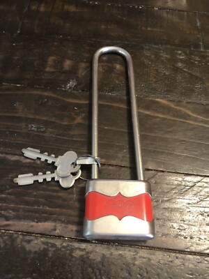 Western Germany Lock 45mm with 2 Keys Tall 6 1/2" 🔐 In Great Condition ...