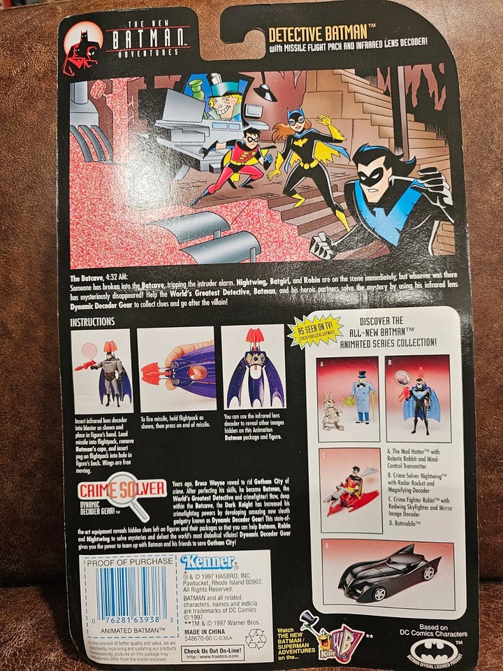 The New Batman Adventures Detective Batman Figure Crime Solver Animated ...