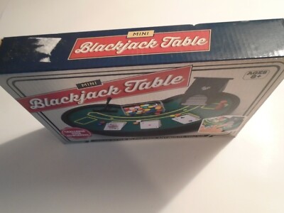 Mini Blackjack Table Desktop Set with Mini Card Deck Poker Chips | eBay