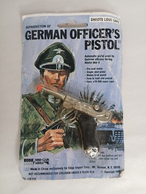 Toy Reproduction WW2 WWII German Officer's Luger Pistol Mini Cap Gun ...