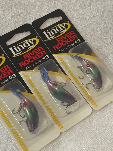 (LOT OF 3) LINDY RIVER ROCKER #3 2-3/8" 3/16oz. CHAMELEON NIP | eBay