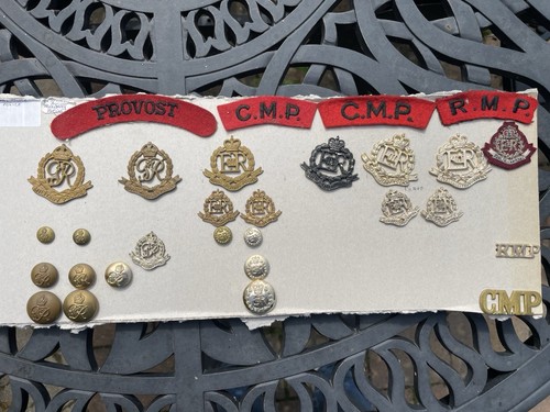 Royal, Corps of Military Police, Provost, cap badges, collars, titles ...