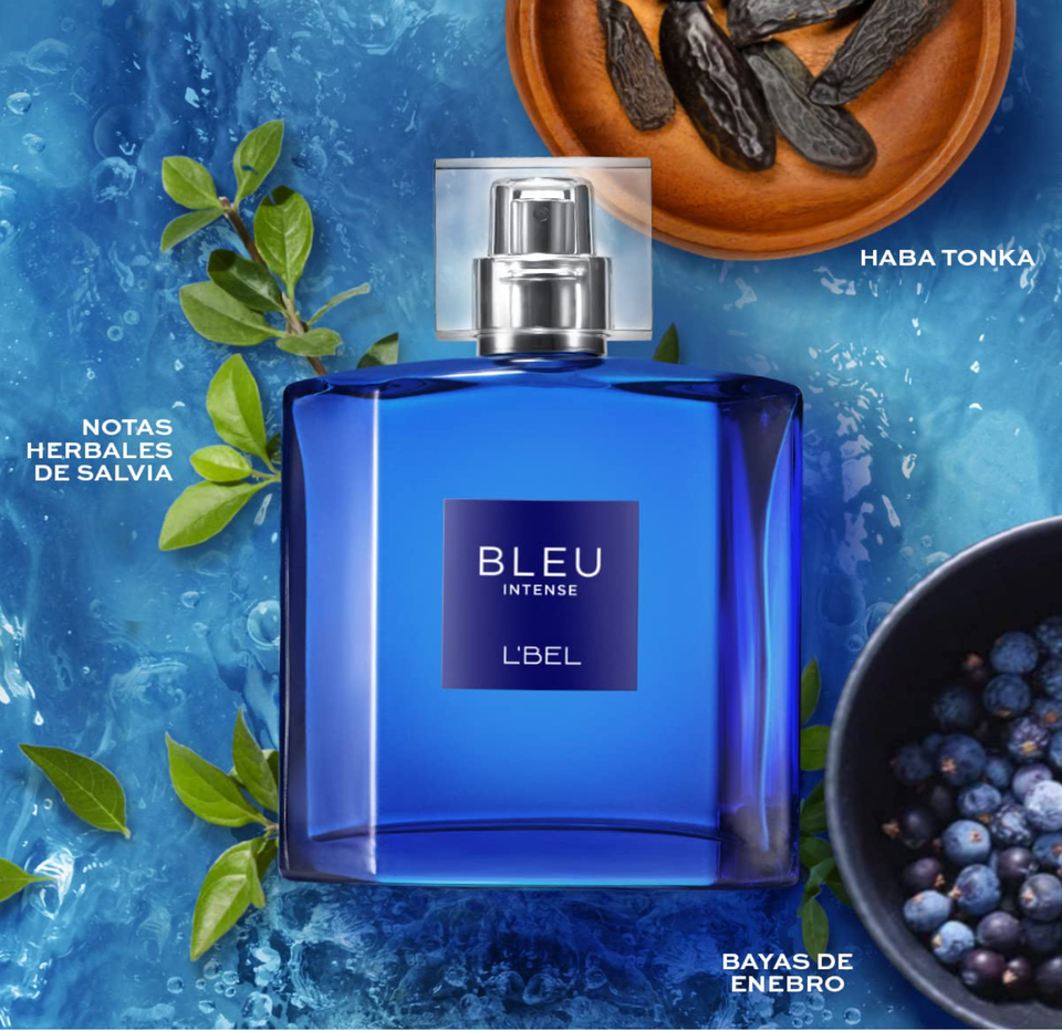 Perfume Hombre BLEU INTENSE by L'Bel Energizantemente Masculino 3.4oz ...