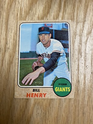 1968 Topps Baseball Bill Henry San Francisco Giants Card #239 | eBay