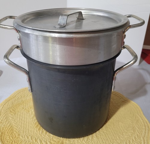 Classic 8 qt stock pot with strainer & lid - Commercial Aluminum (aka ...