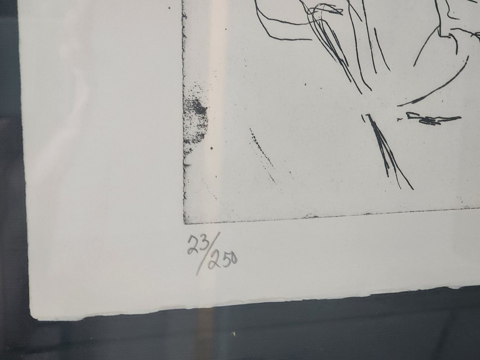 LEROY NEIMAN "STUD POKER" ORIGINAL ETCHING 1980 /250 HAND SIGNED W/COA ...