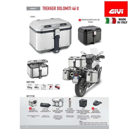 Set GIVI Chassis + Coffre Dolomiti DLM46A Pour BMW 1150 R GS | eBay