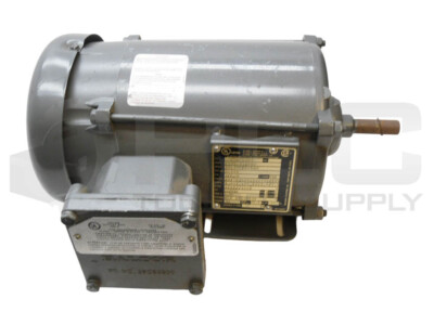 NEW BALDOR M7014 ELECTRIC MOTOR 35E356P676G1 W/ 35CB3500 CONDUIT BOX ...