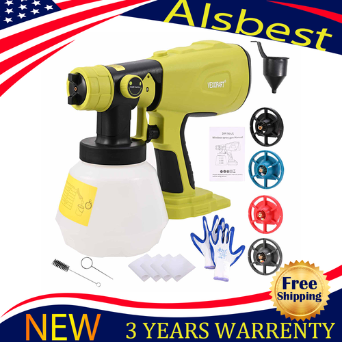 Cordless High Pressure Spray Gun Airless Paint Sprayer For Ryobi 18V ...