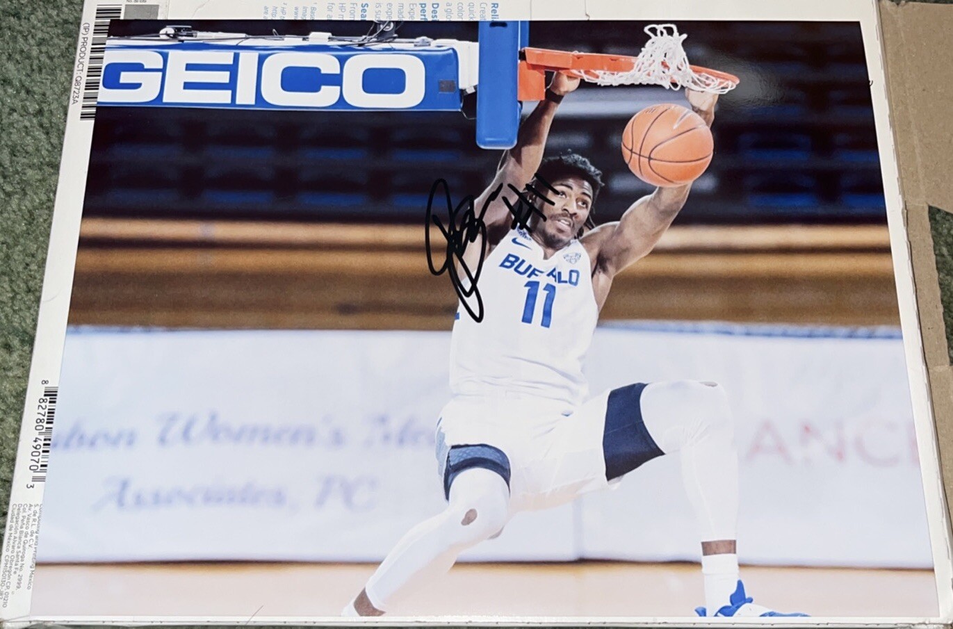 JEENATHAN NATE WILLIAMS Houston Rockets signed glossy 8.5x11 photo 8x10 ...