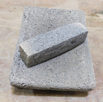 Antique Metate #48-Grinder-Rustic-Complete-Old Mexican-Primitive-9 x 12 ...