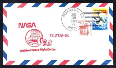 NASA TELSTAR-3A SATELLITE LAUNCH 1983 Space Cover (W2155) | eBay