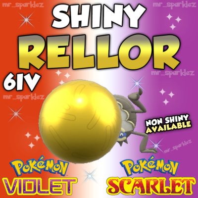 SHINY RELLOR 6IV Pokemon Scarlet & Violet | eBay