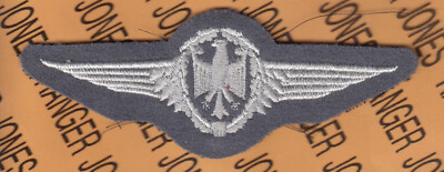 BRD German Army Pilot Aviation Senior wing award ~4.75" patch G5 | eBay