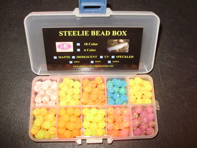 8mm 10 Color Speckled UV STEELIE Bead Assortment Box FREE BEADS ...