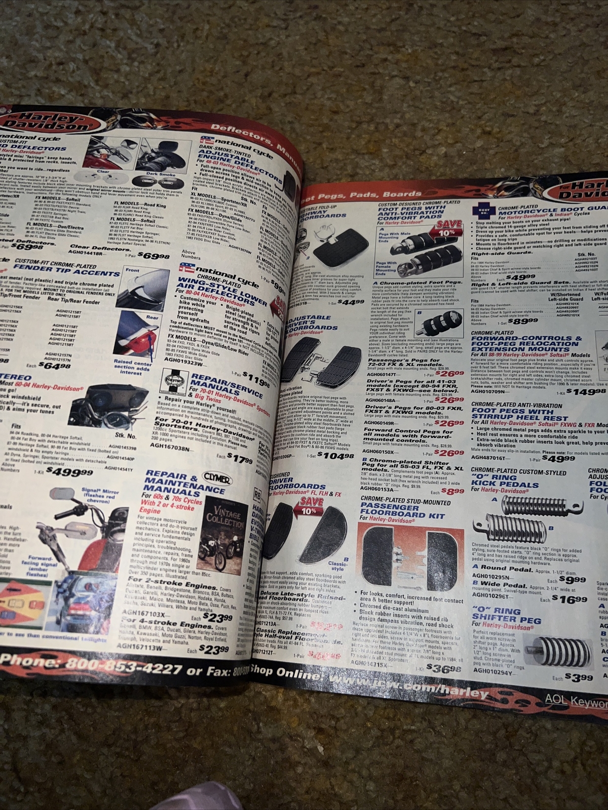 Motorcycle Parts & Accessories 2004 J.C. Whitney Vintage Catalog Harley ...