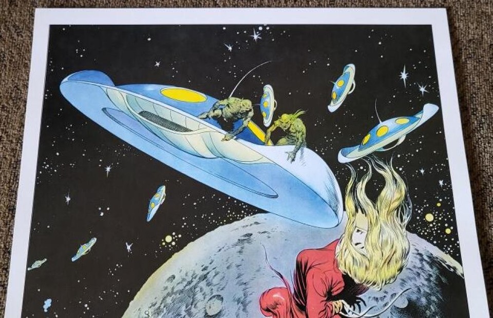 FRANK FRAZETTA print, Famous Funnies #212 in color, Buck Rogers, 1970's ...