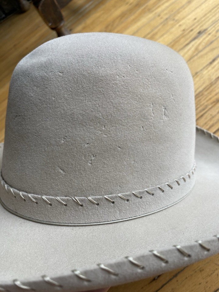 Vintage 1940s Stetson Fedora Hat 3X Beaver Fur Felt With Wind Trolley 7 ...